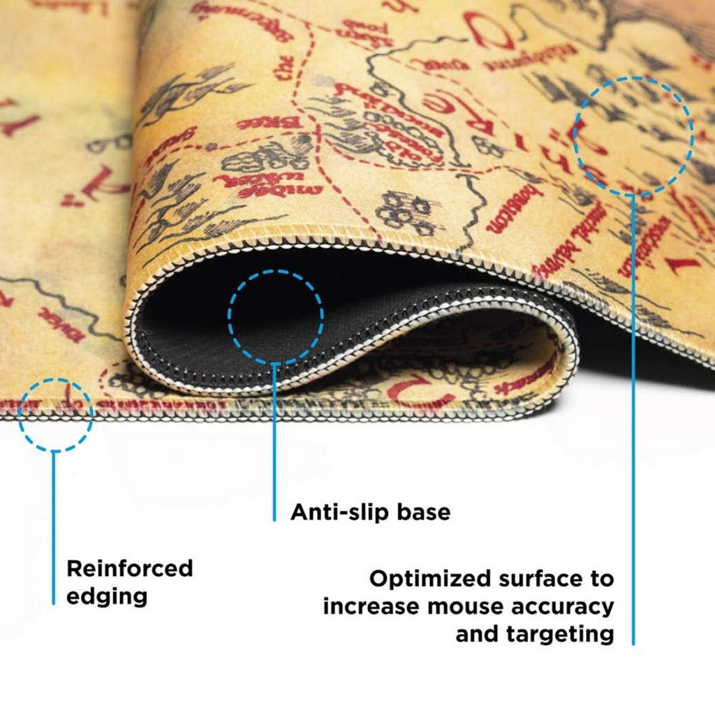 Lord of The Rings Middle Earth Map XXL Mouse Pad | Happy Piranha