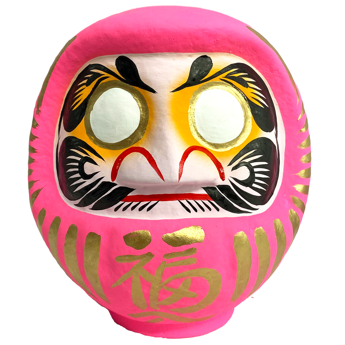 20cm Pink Takasaki Daruma - Japanese Good Luck Doll | Happy Piranha