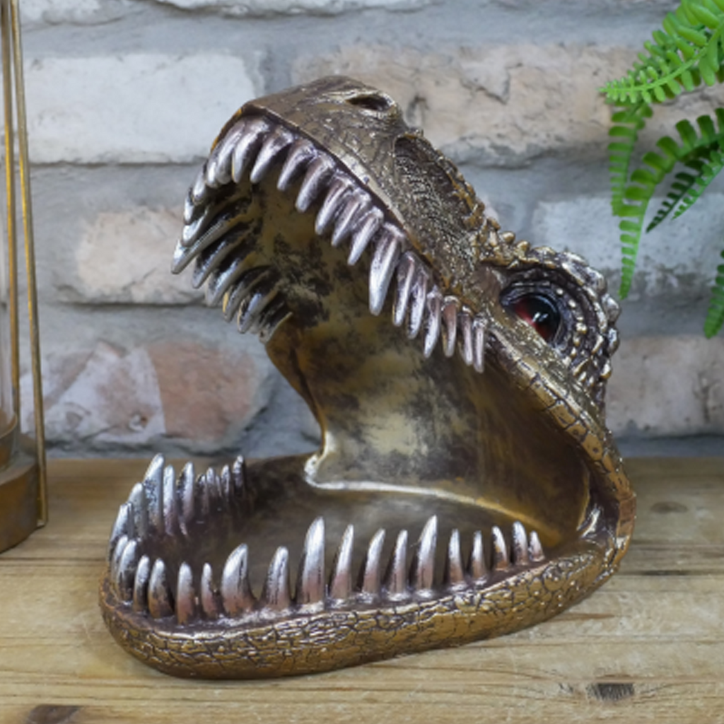 T-Rex (Tyrannosaurus Rex) Dinosaur Head Dish | Happy Piranha
