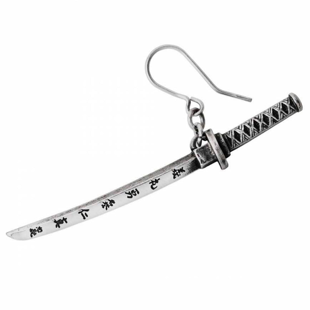 Bushido: Katana Samurai Sword Pewter Earring | Happy Piranha