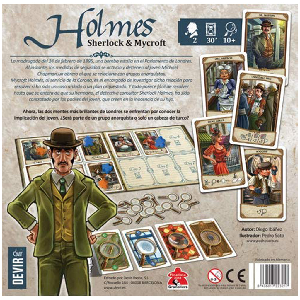 Holmes: Sherlock & Mycroft Board Game | Happy Piranha