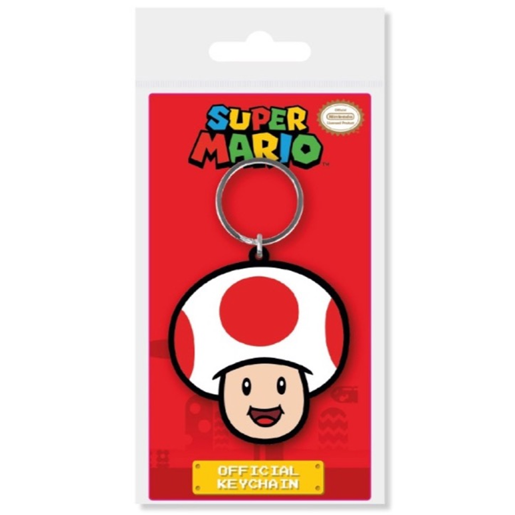 Super Mario & Friends Nintendo Rubber Key Chains | Happy Piranha