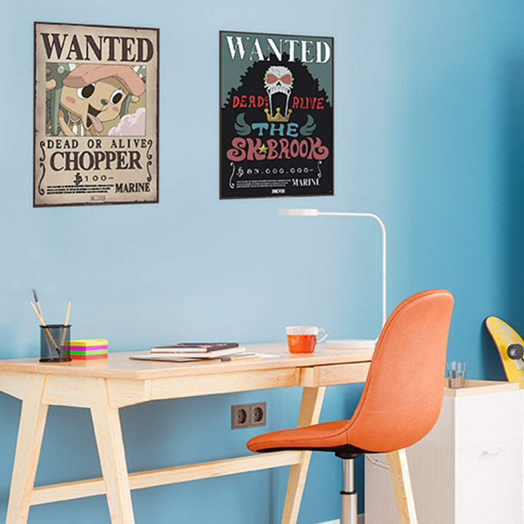 One Piece Chopper and Brook Art Poster 2 Set | Happy Piranha
