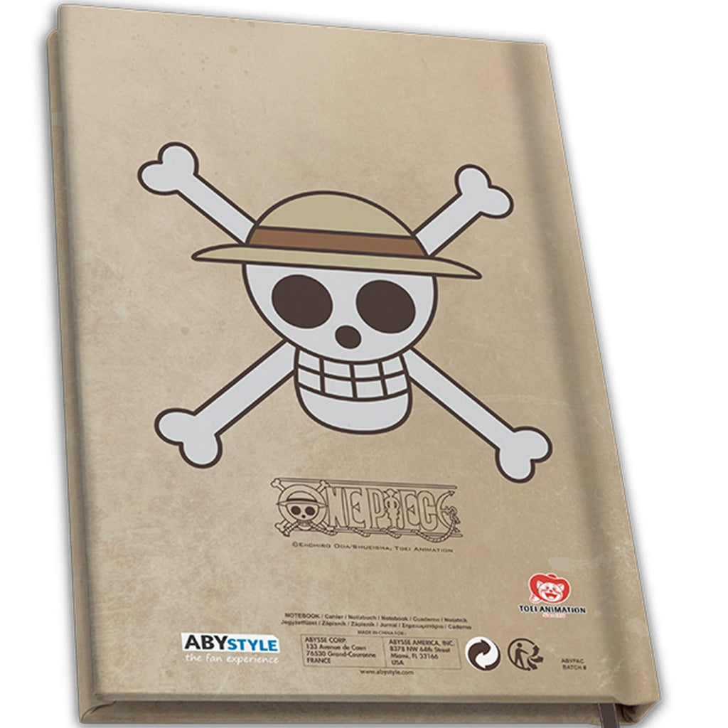 One Piece Monkey D Luffy Wanted Poster A5 Notebook | Happy Piranha