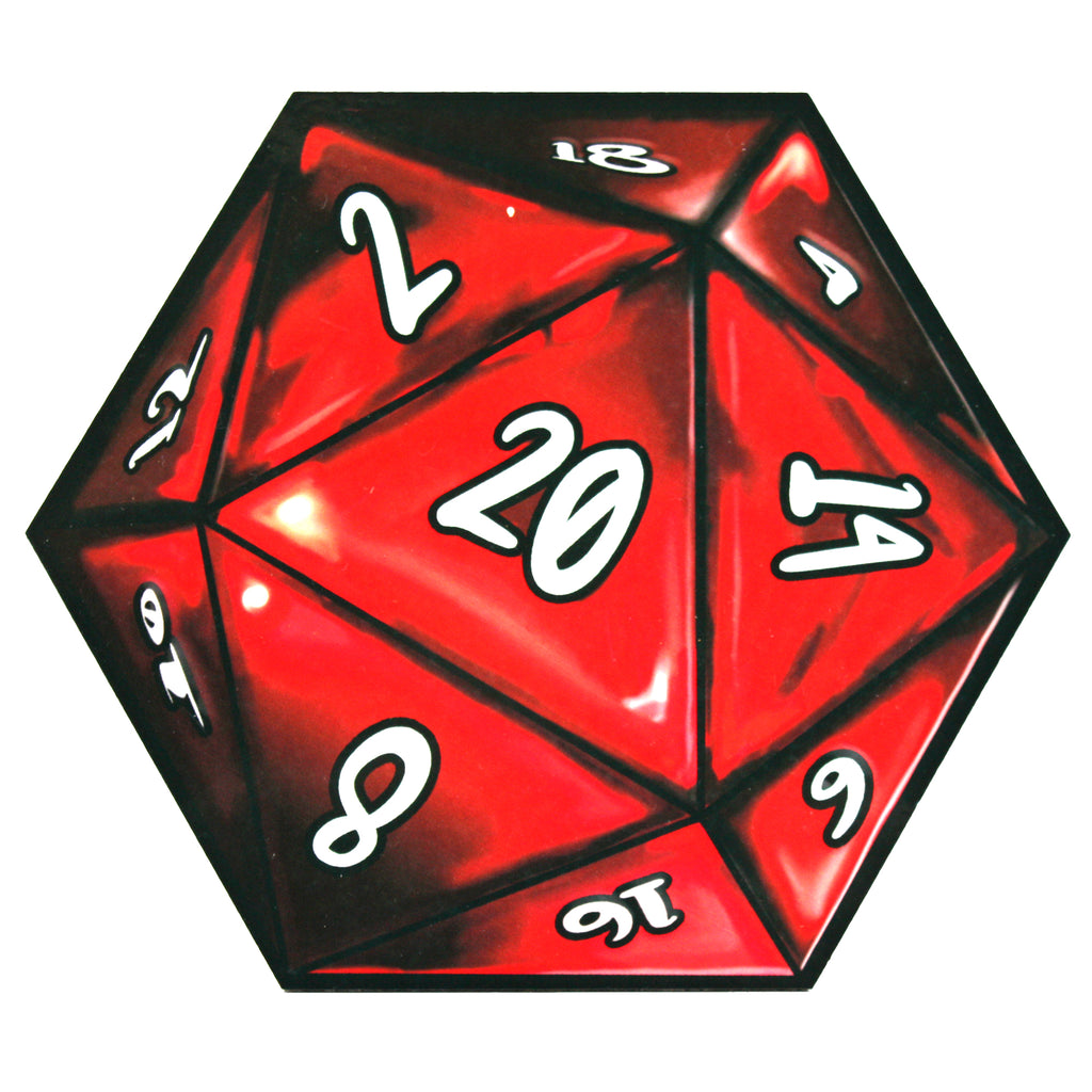 D20 Dice Coaster: Dungeons & Dragons Inspired Designs | Happy Piranha