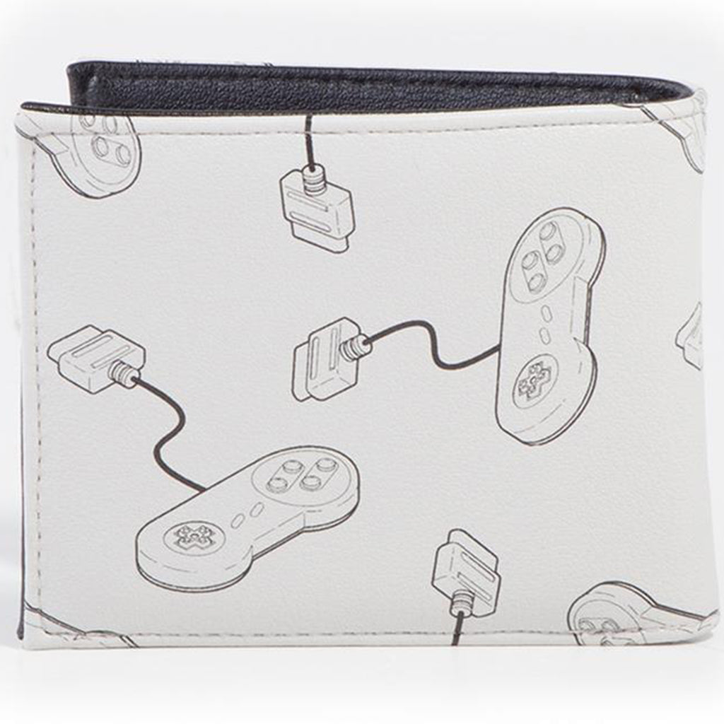 SNES Controller Bifold Rubber Patch Nintendo Wallet | Happy Piranha