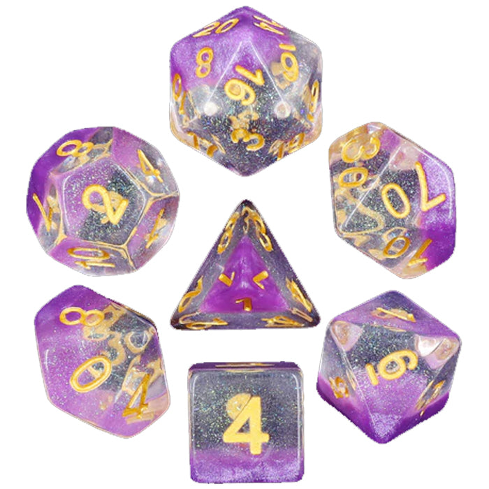 Snow Globe Glitter Poly Dice Sets | Happy Piranha
